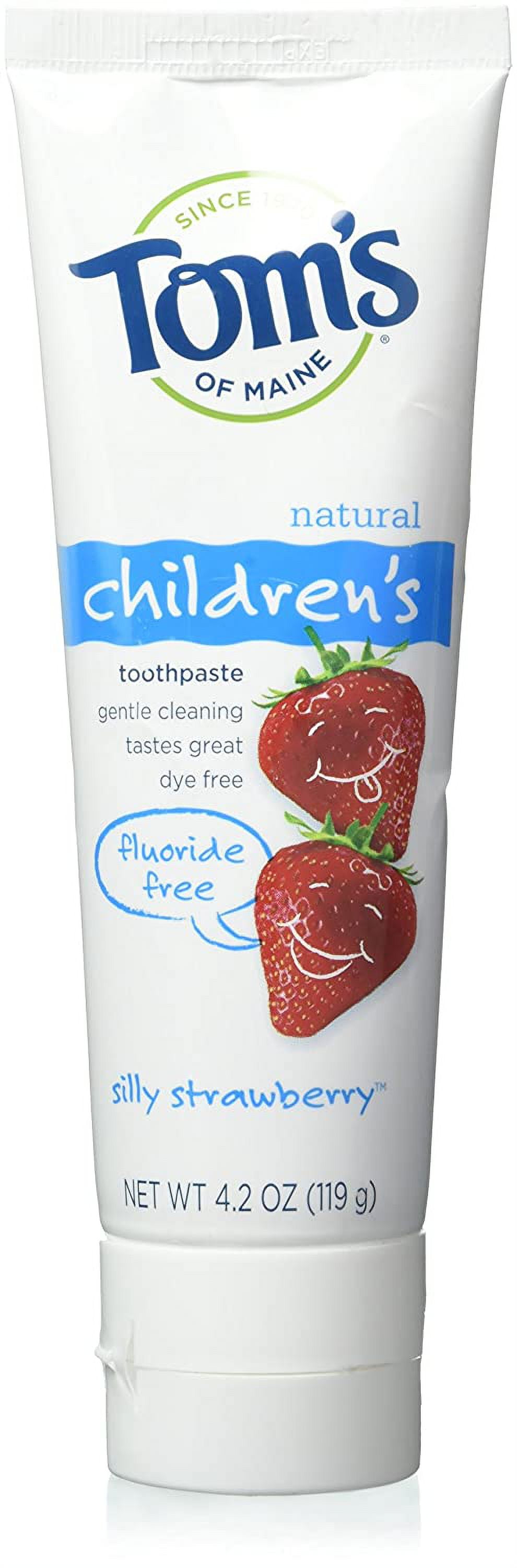 Tom's Of Maine Children's Natural Fluoride-Free Toothpaste, Silly ...