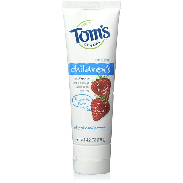 Tom's Of Maine Children's Natural Fluoride-Free Toothpaste, Silly ...