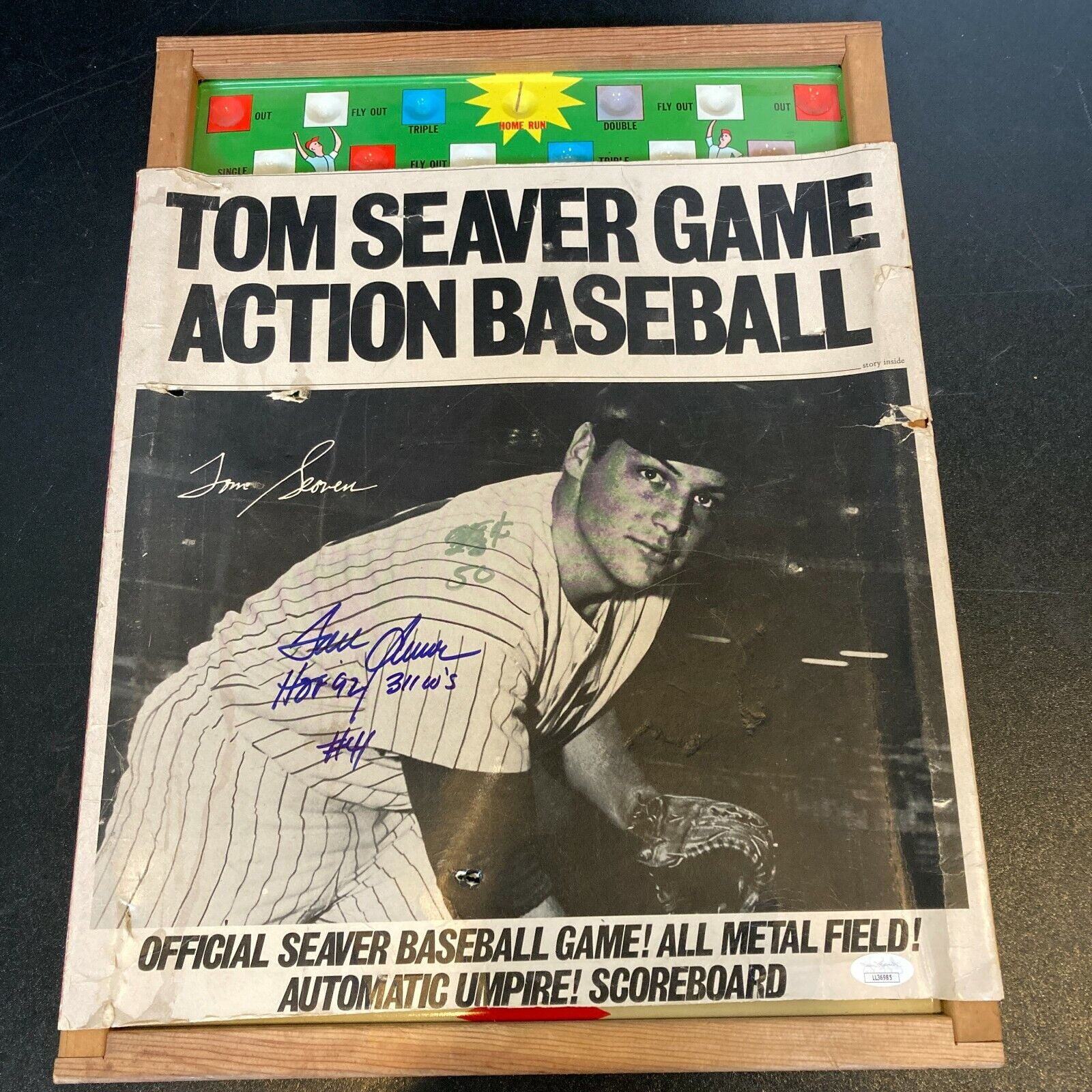 Tom Seaver HOF 1992 311 Wins Signed Original 1960's Action Baseball ...