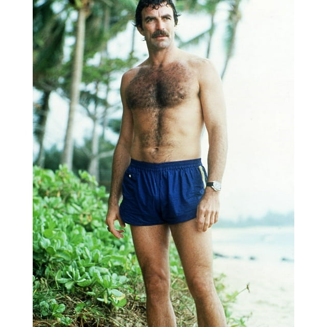 Tom Selleck 24X36 Classic Hollywood Poster Beefcake In Blue Shorts Bare ...