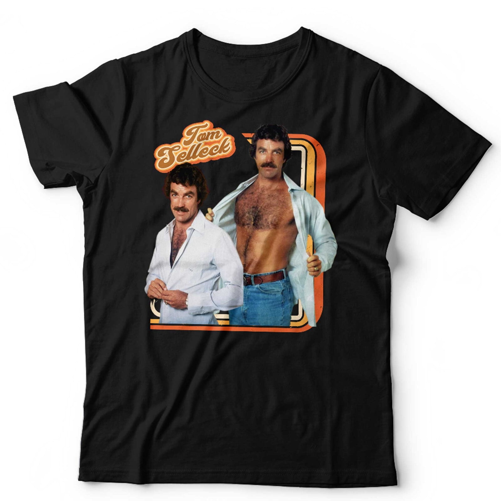 Tom Selleck 70s Retro Star Tshirt Unisex & Kids Throwback Homage ...