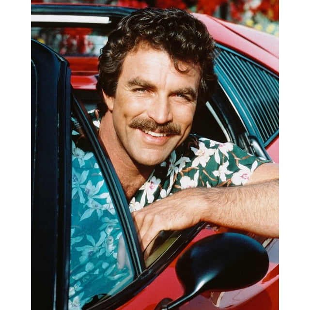 Tom Selleck Magnum, P.I. In Ferrari 308 24x36 Classic Hollywood Poster ...