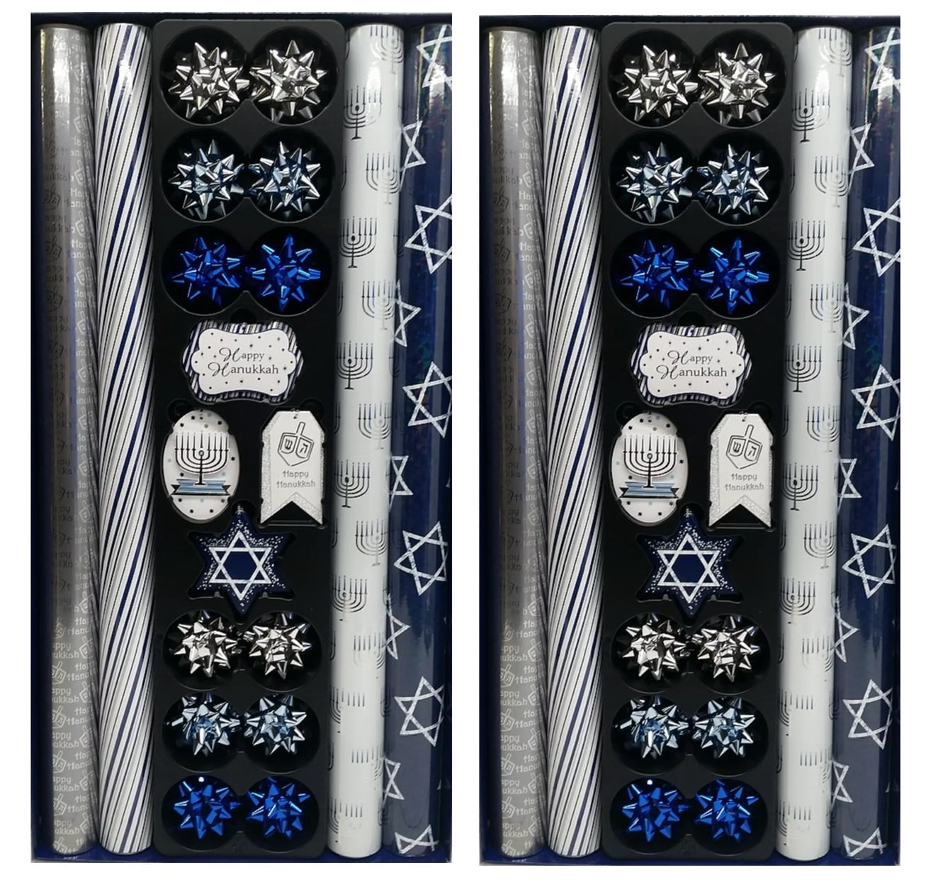 Tom Smith Hanukkah Gift Kit: Wrapping Paper, 12 Coordinating Tags ...