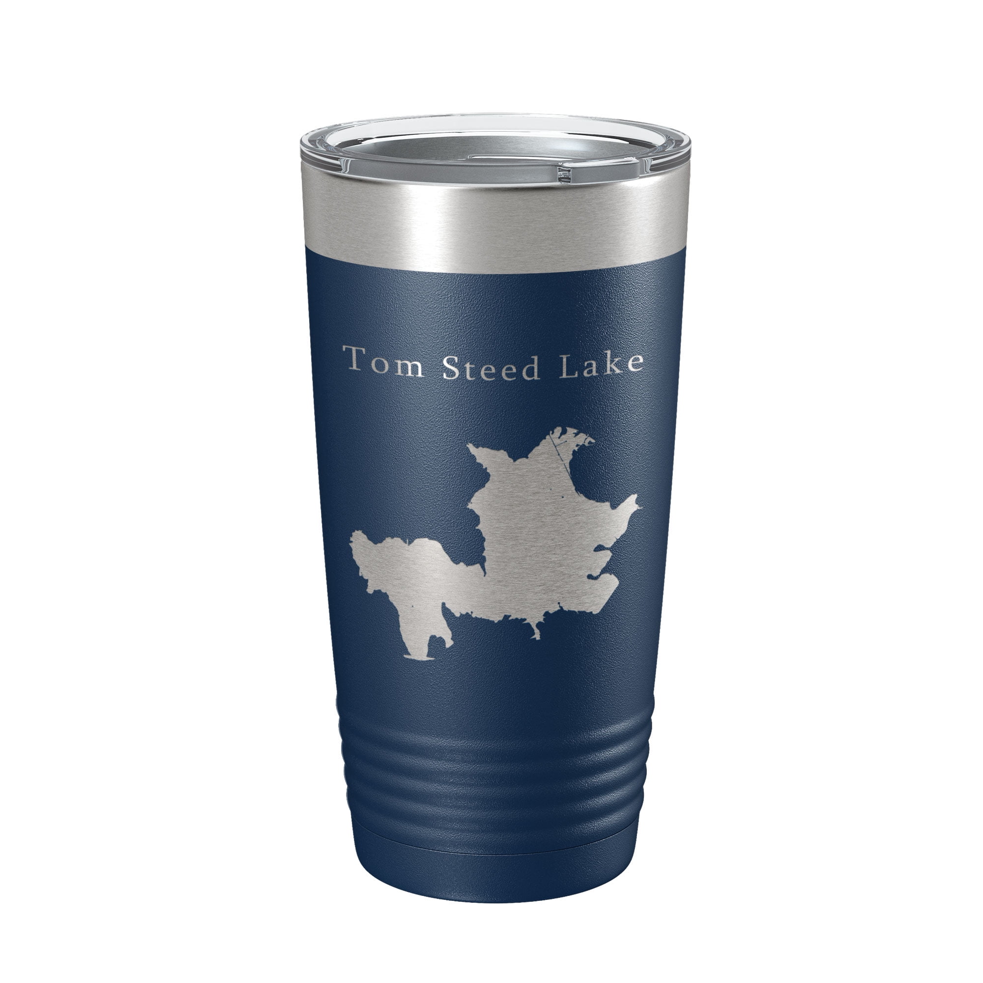 Tom Steed Lake Map Tumbler Travel Mug Insulated Laser Engraved Coffee ...