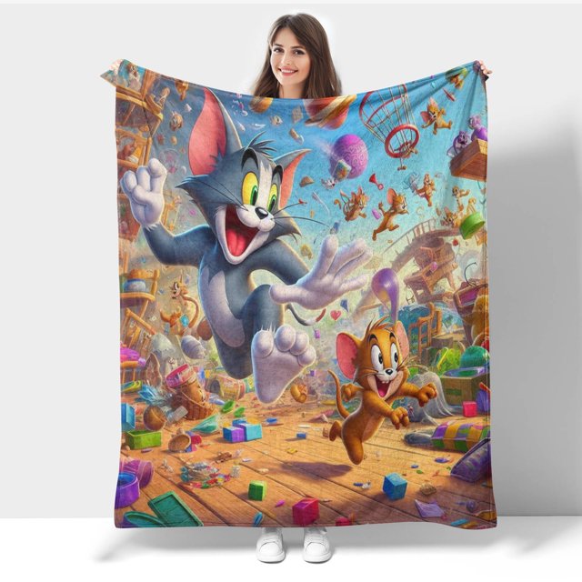 Tom and Jerry 80IN*60IN Blanket - Walmart.com