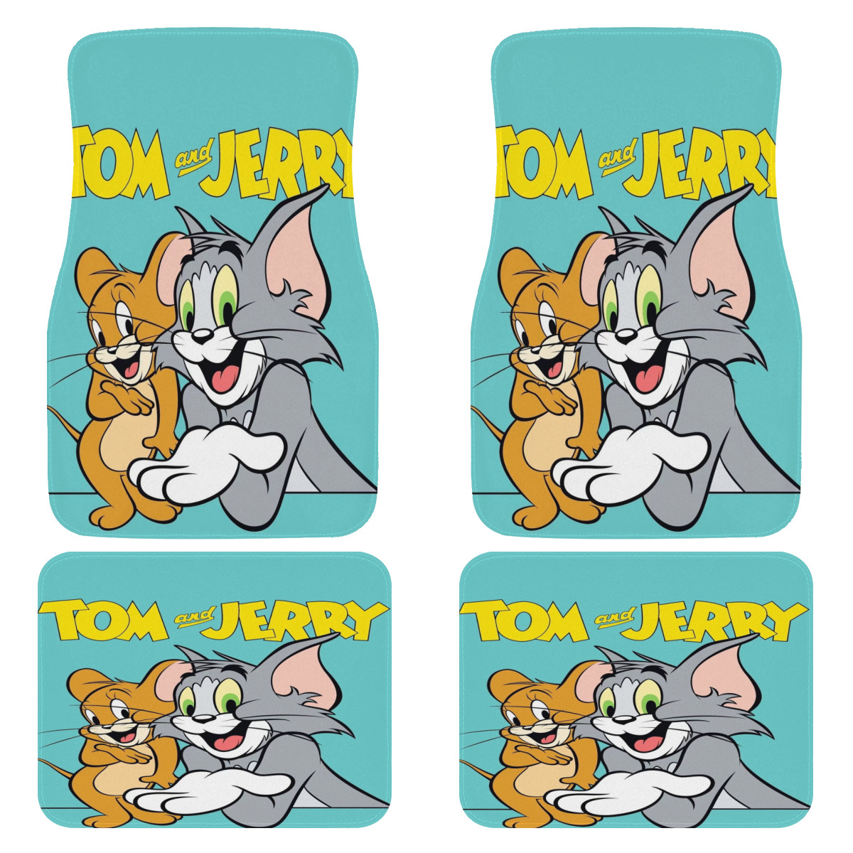 Tom and Jerry Anime Car floor mat 4 custom shapes and sizes designed to ...