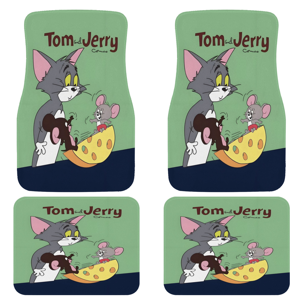 Tom and Jerry Anime Car floor mat 4 custom shapes and sizes designed to ...