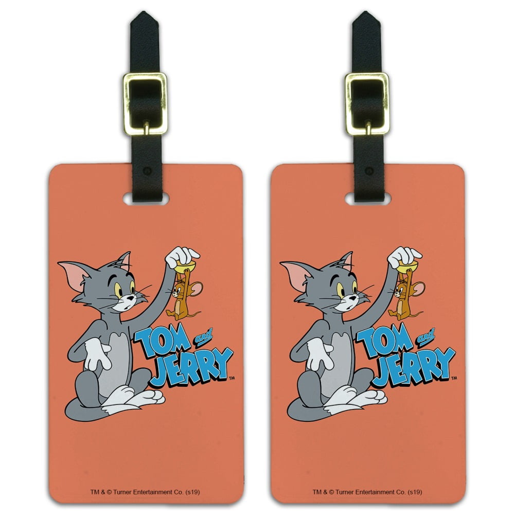 Tom and Jerry Best Friends Luggage ID Tags Suitcase Carry-On Cards ...
