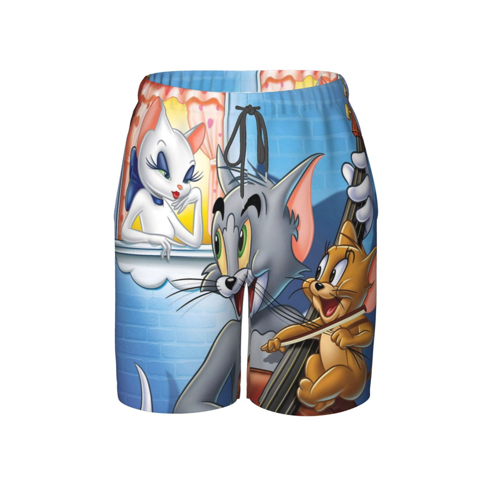 Tom and Jerry Boy's Swim Trunks Quick Dry Board Shorts Kids Beach Swim ...