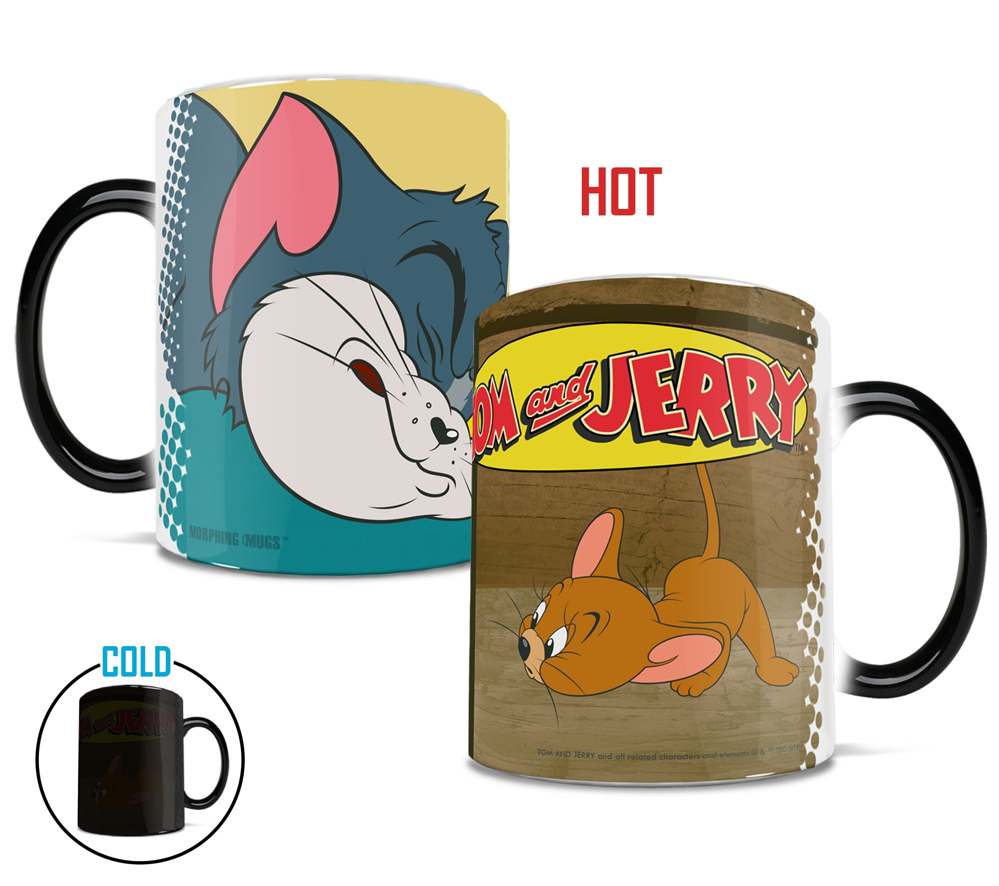 Tom and Jerry (Cat and Mouse) Morphing Mugs® Heat-Sensitive Mug ...