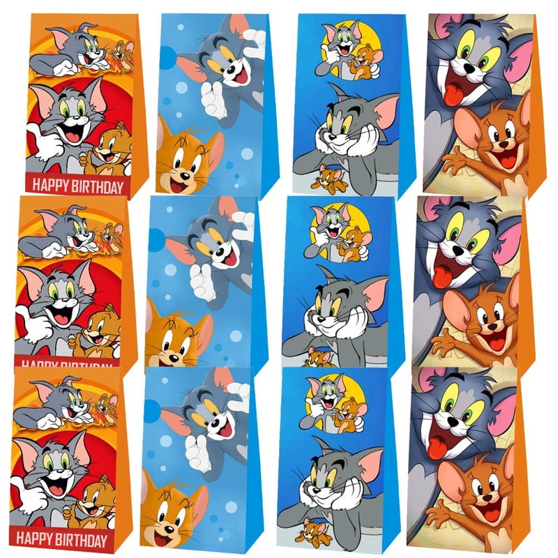 Tom and Jerry Goodie Bags Party Favor Candy Decorations Treat Supplies ...