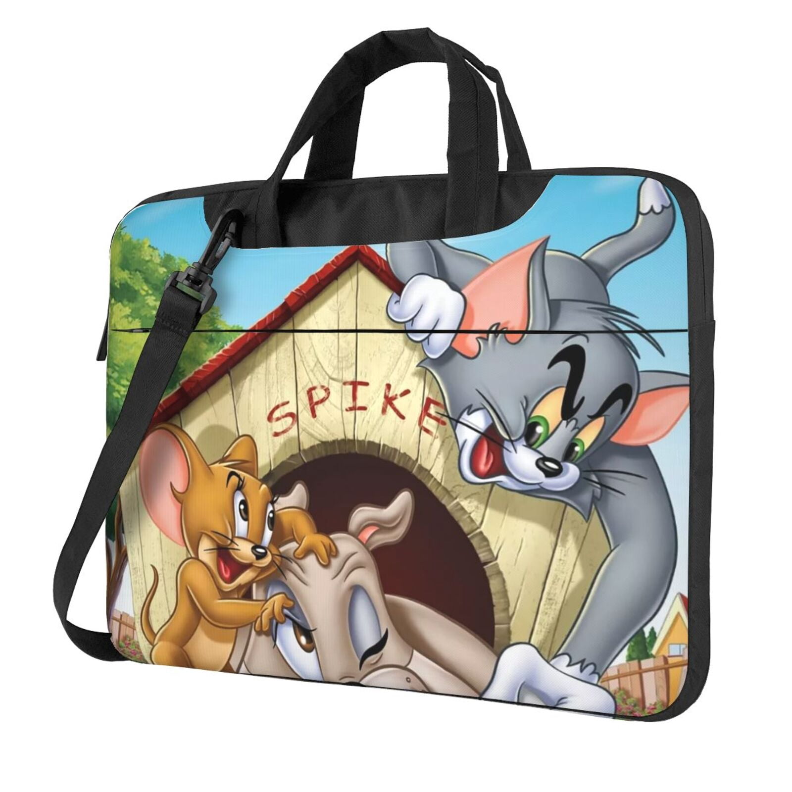 Tom and Jerry Laptop Shoulder Bag for Women Men, 13 inch Computer ...