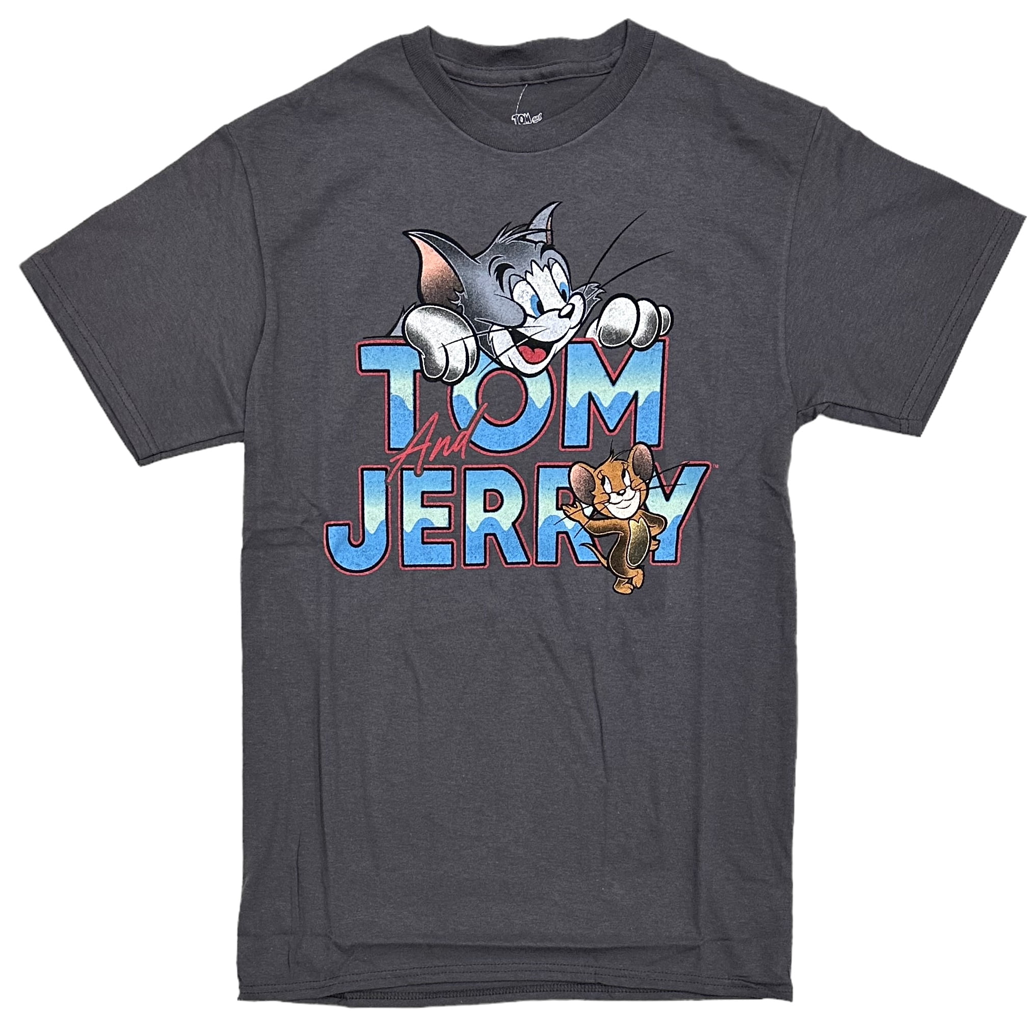 Tom and Jerry Men's Official Merchandise Capital Letter Logo Tee T ...