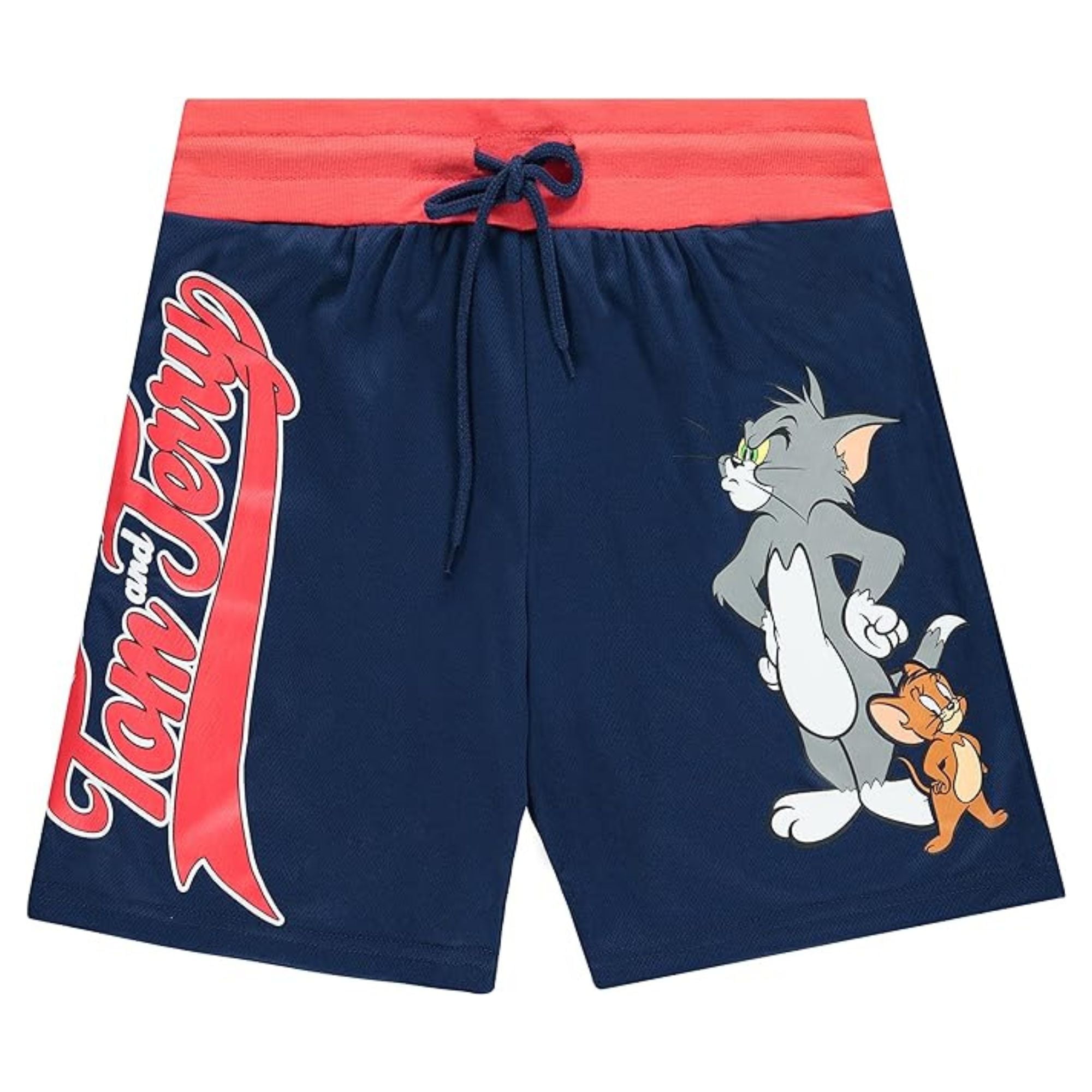 Tom and Jerry Men's Shorts, Printed Cartoon Casual Basketball Tom and Jerry Shorts Navy - L ...