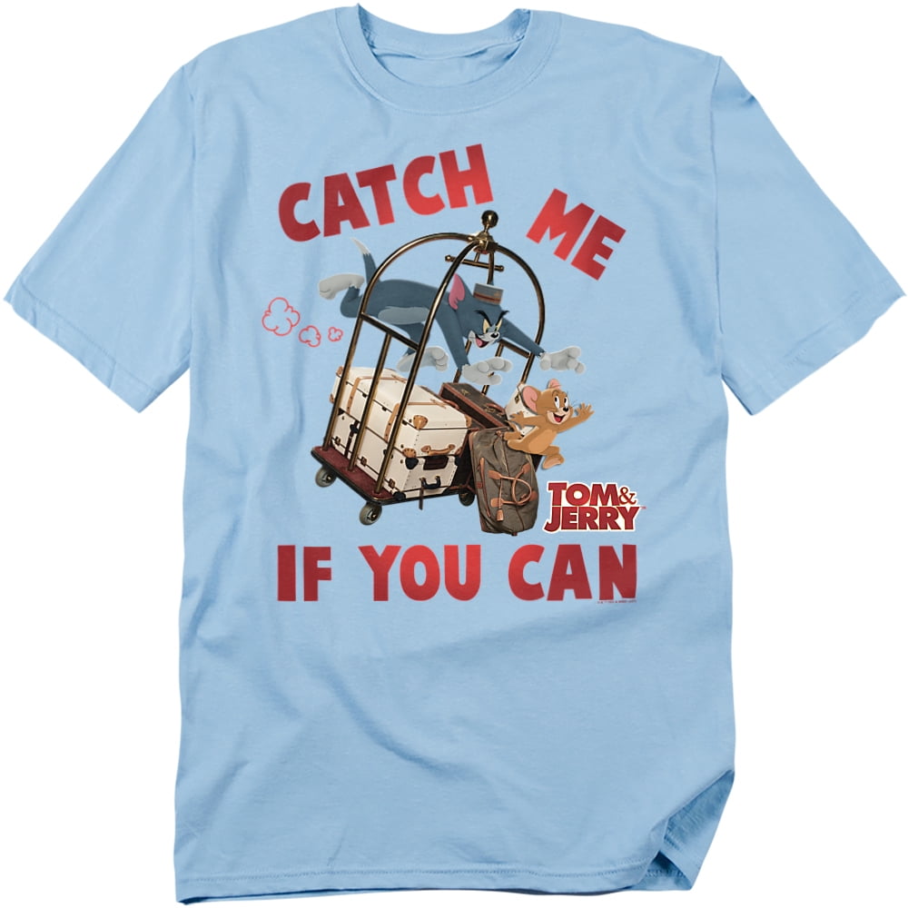 Tom and Jerry Movie Catch Me If You Can Unisex Adult T-Shirt, Light ...