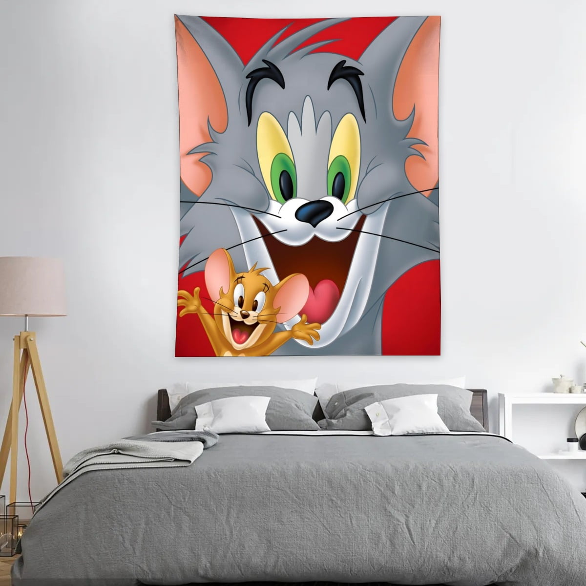 Tom and Jerry-Theme Anti-pilling Tapestry Gift Wall Hanging Backdrop ...