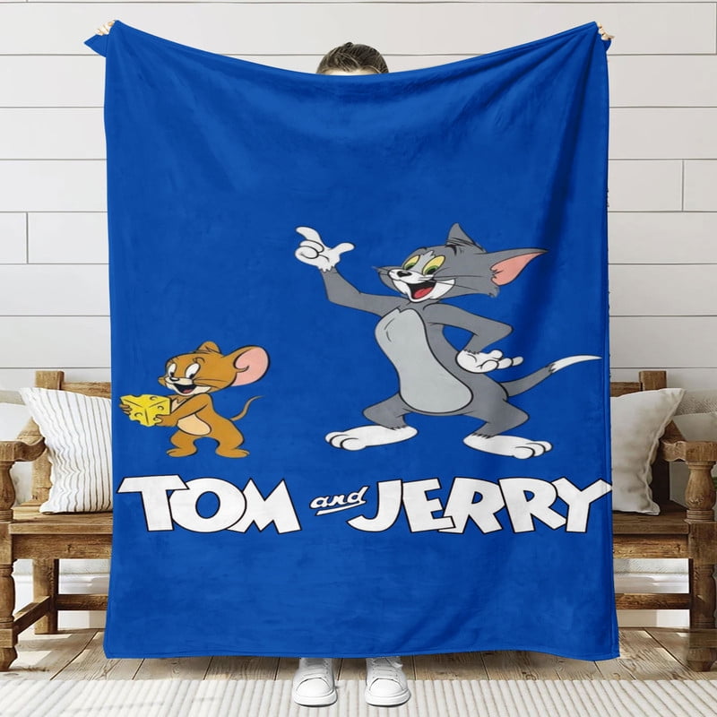 Tom and Jerry Throw Blanket Gifts for Fans Lover Girls Boys Women Present Hoodie Him Bed 40"x50 ...