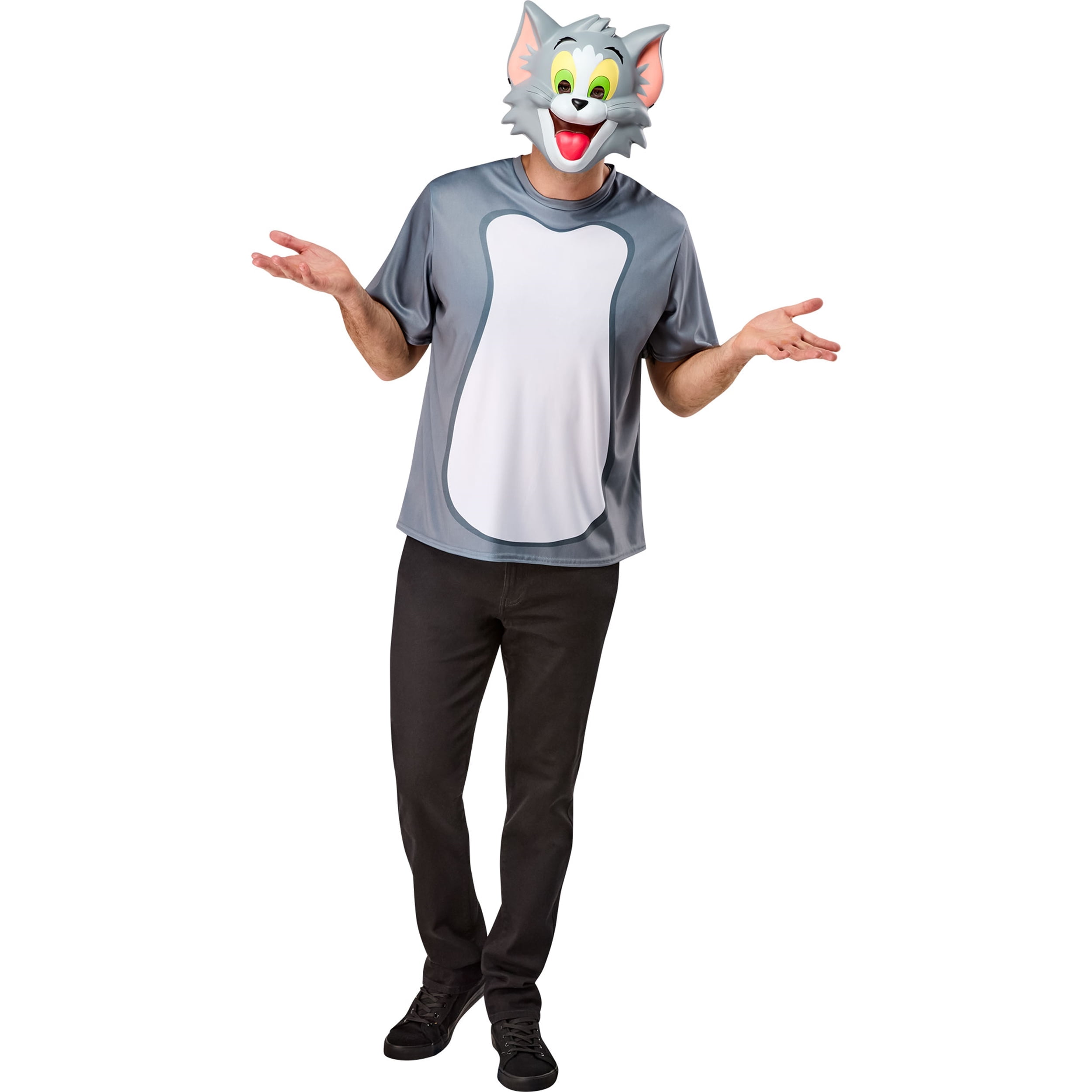 Tom and Jerry Tom Cat Ben Cooper Costume Set for Adults, Men's One Size ...