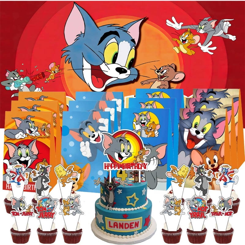 Tom and Jerry Treat Bags Candy Decorations Party Favor Supplies ...
