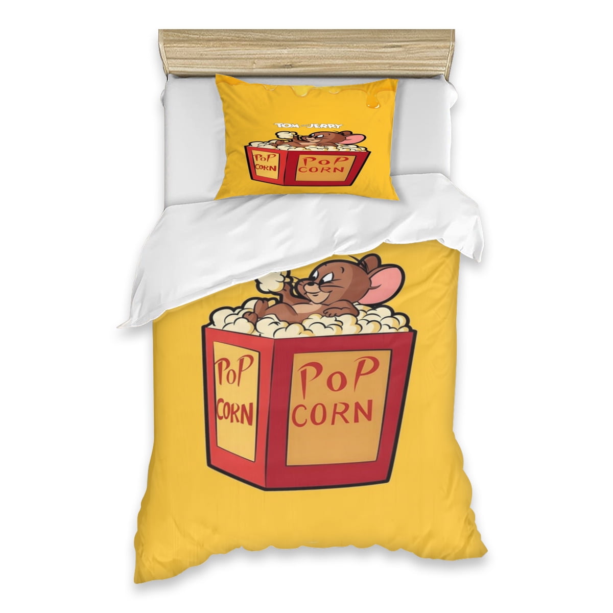 Tom and Jerry Two-piece multi-size printed bed set - Single bed set ...