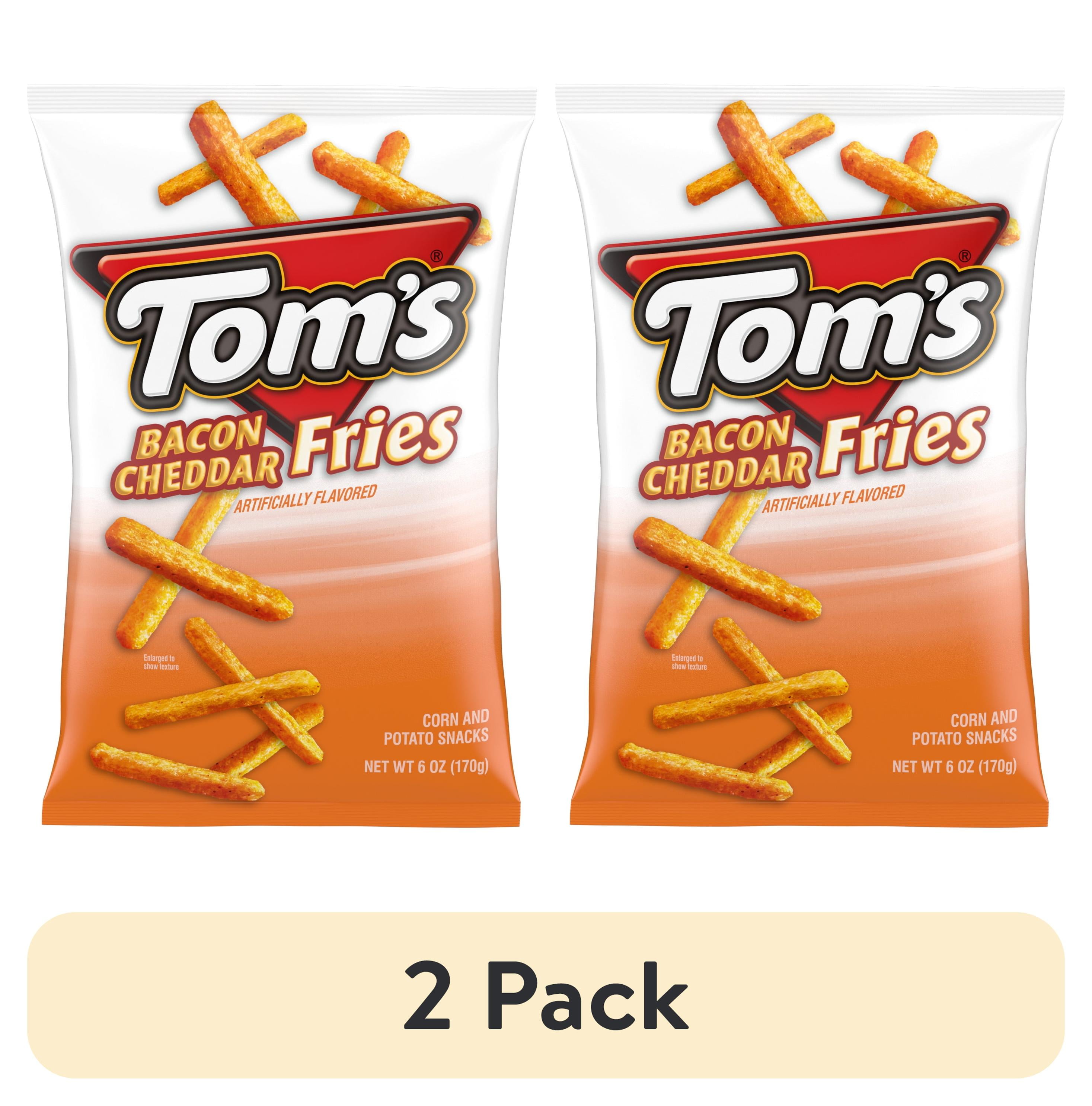 (2 pack) Tom's Bacon and Cheddar Fries, 6 oz Bag - Walmart.com