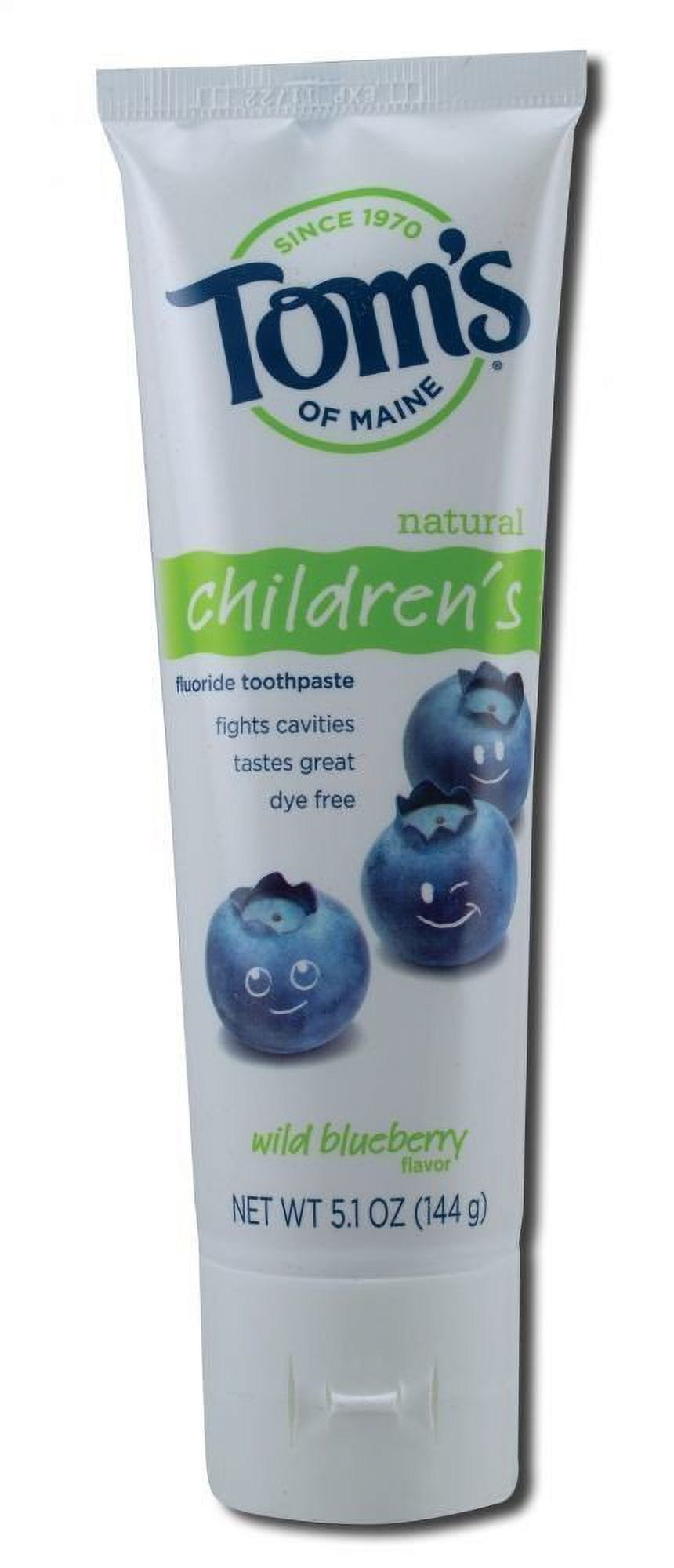 Tom's Of Maine Children's Toothpaste Wild Blueberry 5.1 oz Paste ...