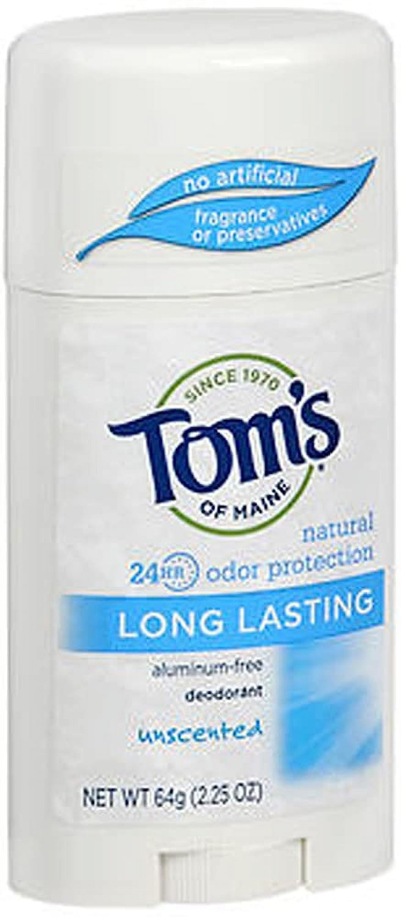 Tom,S Of Maine Natural Care Deodorant Stick Unscented 2.25 Oz (Pack Of ...