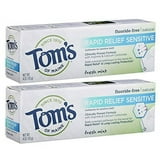 Tom?s of Maine Rapid Relief Sensitive Toothpaste Fresh Mint 4 oz, 2 ...