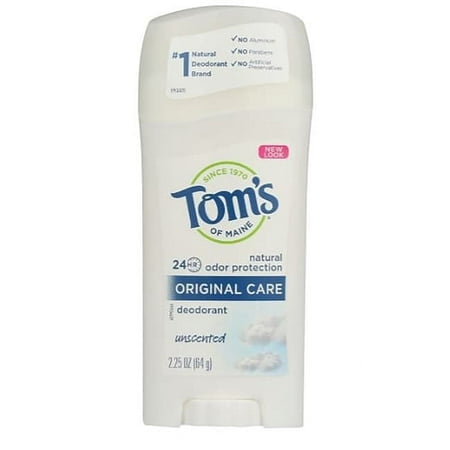 Tom's of Maine Original Care Aluminum-Free Natural Deodorant, Unscented ...