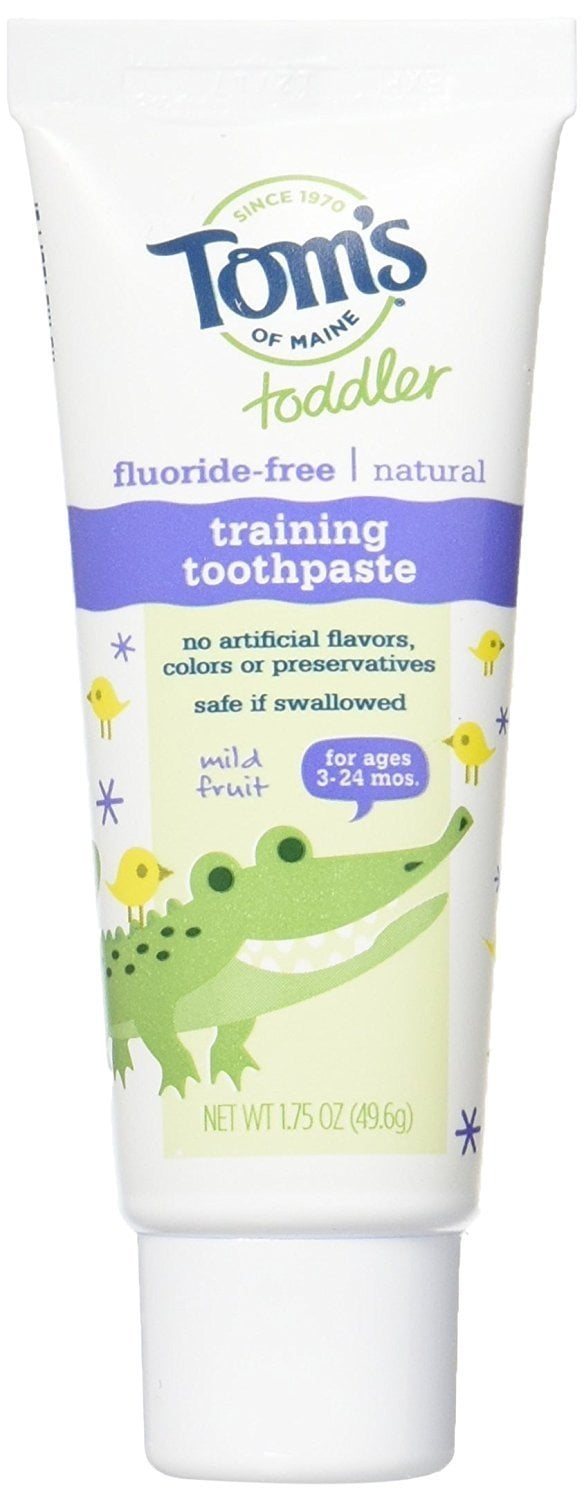 Fleet Tom's of Maine Toddler Training Toothpaste, Mild Fruit, 1.75 oz ...