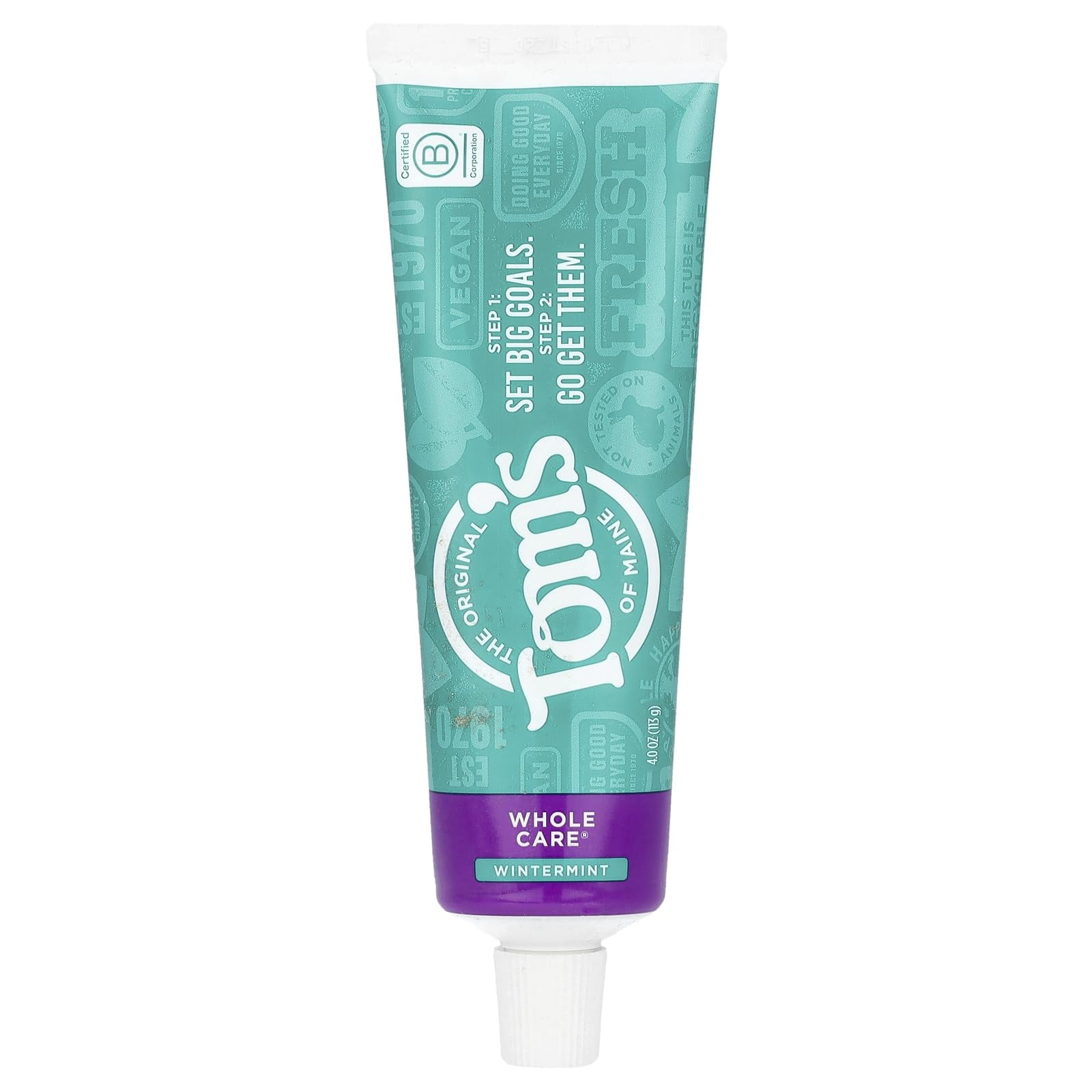 Tom's of Maine Whole IFF17 Care Natural Toothpaste with Fluoride ...