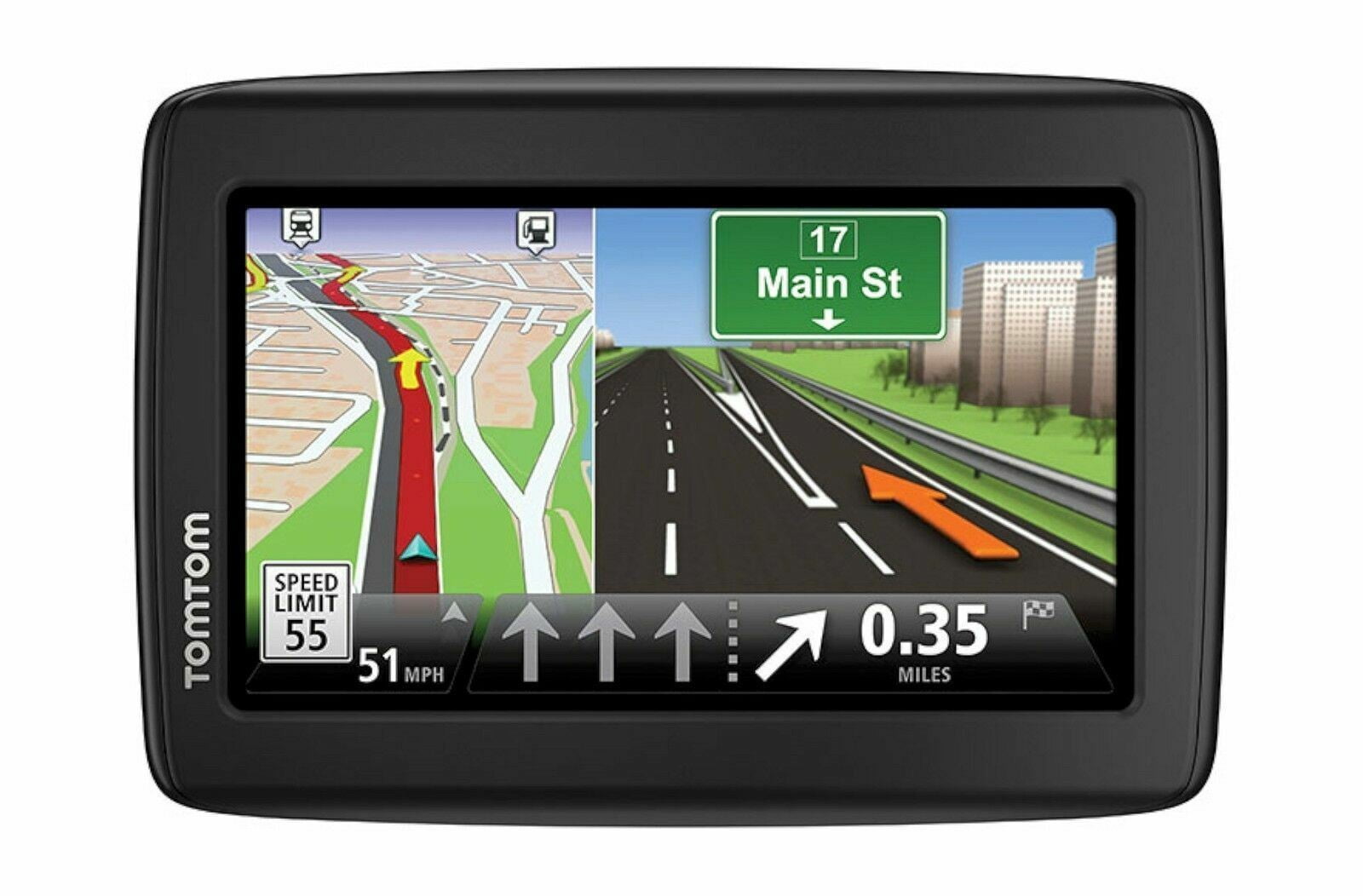 TomTom VIA 1415 Car Portable GPS Navigator Set w/US/MEX/CAN Maps IQ ...