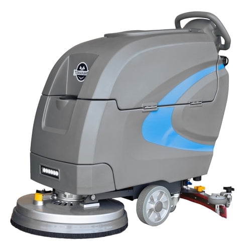 Tomahawk 20” Auto Floor Scrubber Cleaner with Power Mop Brush Squeegee ...