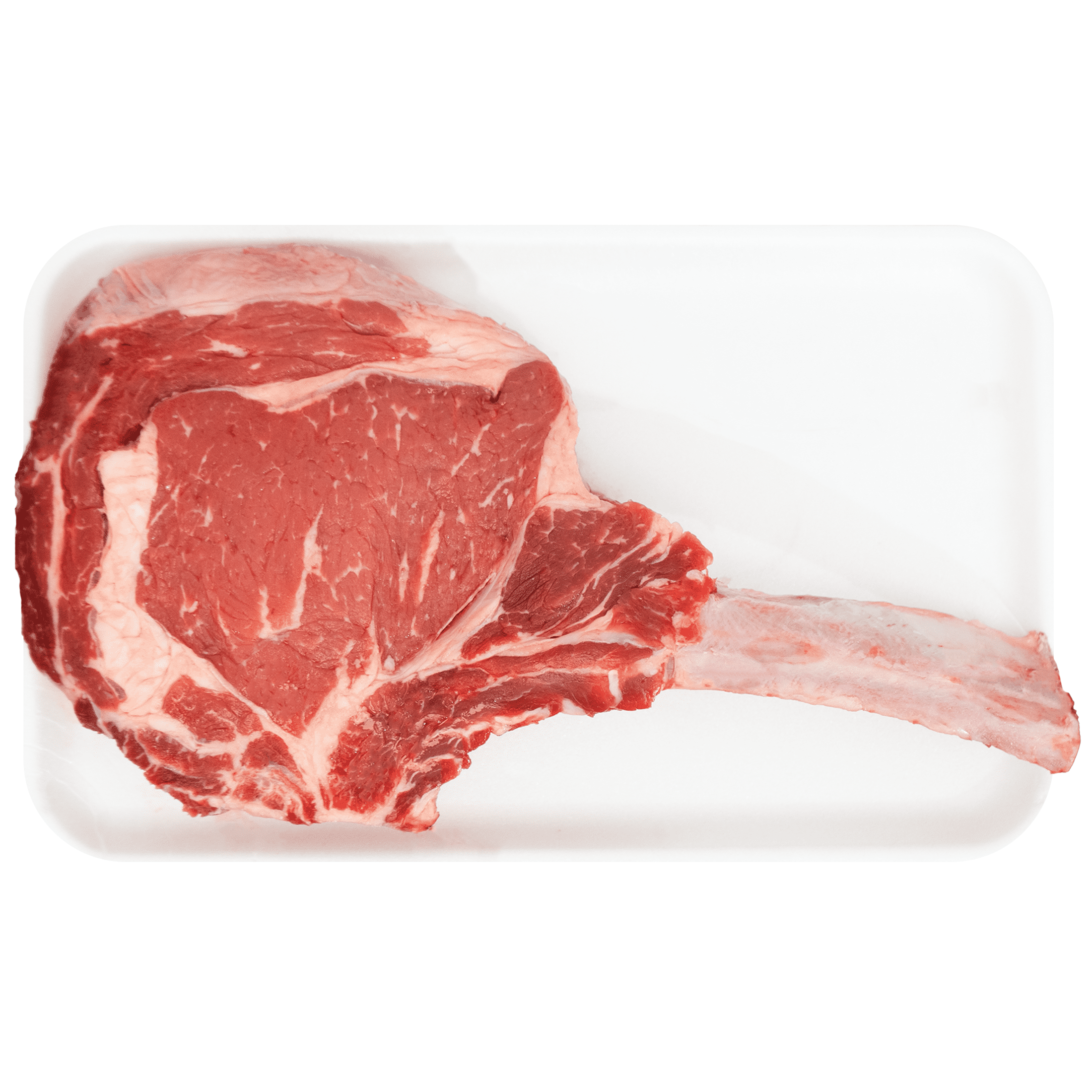 Tomahawk Bone In Angus Premium Choice Beef, 2.3 - 2.8 lb Tray - Walmart.com