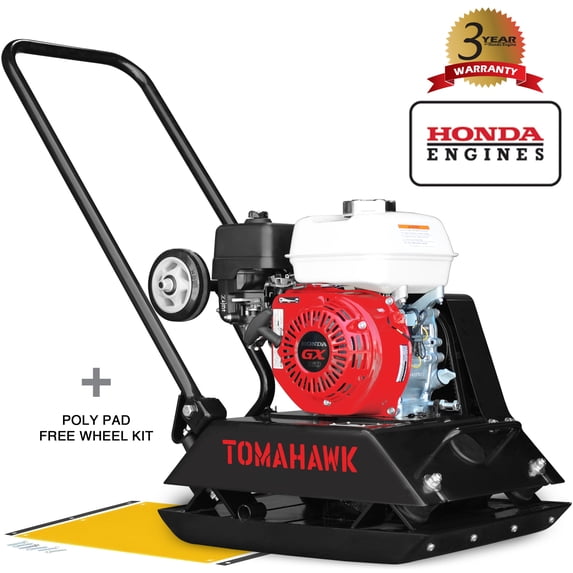 TOMAHAWK 5.5HP Honda GX160 Engine Vibratory Plate Compactor - Tool for ...