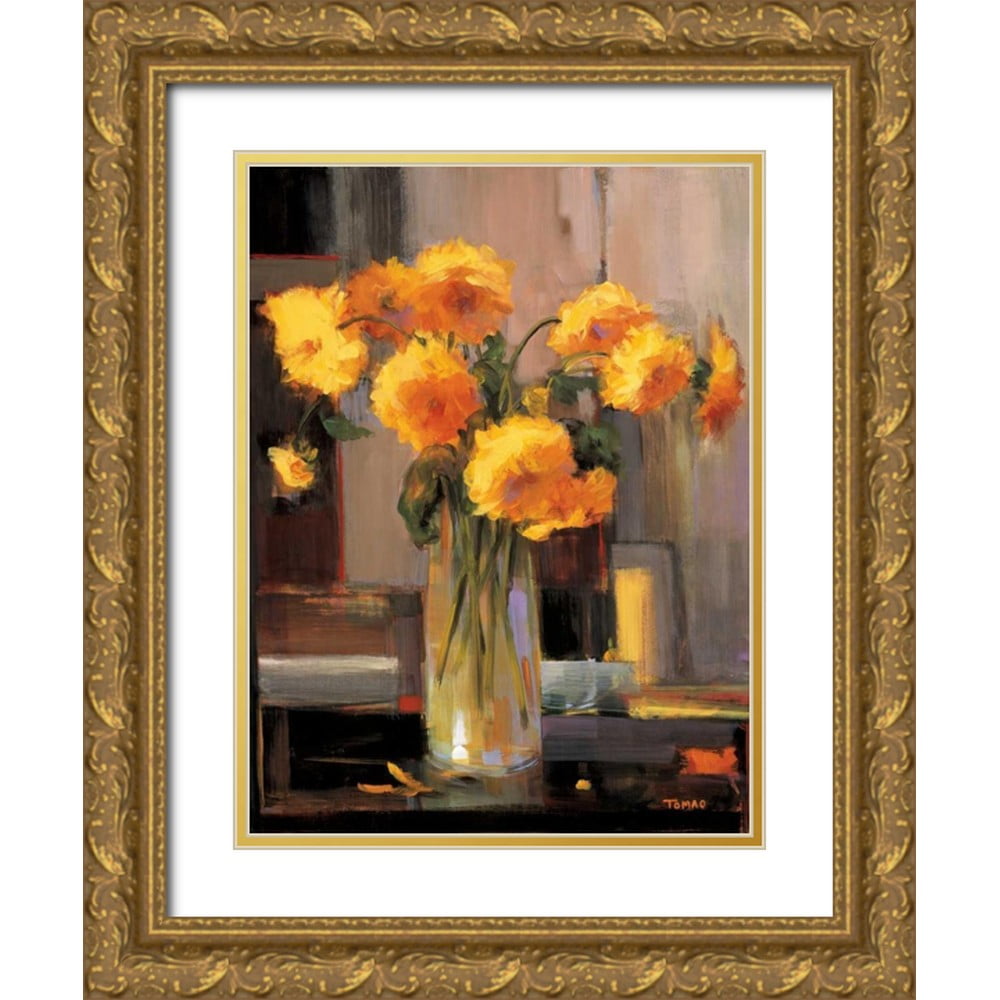 Tomao, Jennie 25x32 Gold Ornate Wood Framed with Double Matting Museum ...