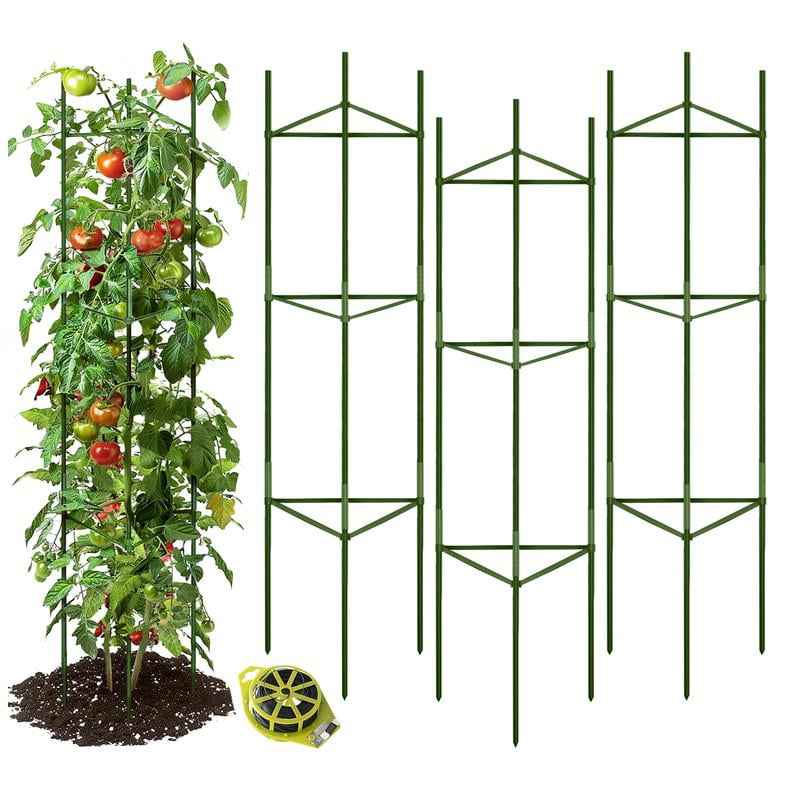 Tomato Cages for Garden, 51 Inches Tomato Trellis Plant Stakes Support ...