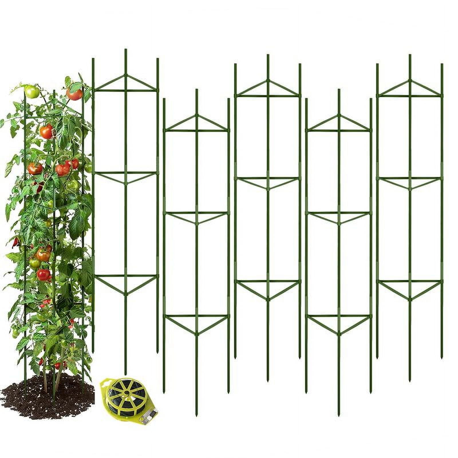 Tomato Cages for Garden, 51 Inches Tomato Trellis Plant Stakes Support ...