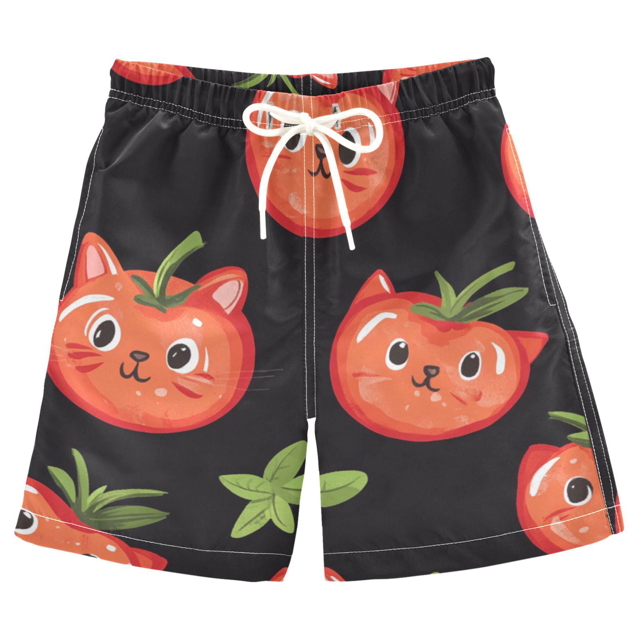 Tomato Cat Cute Boys' Beach Pants Board Shorts Swim Trunks Bathing Bottoms Swimwear L - Walmart.com