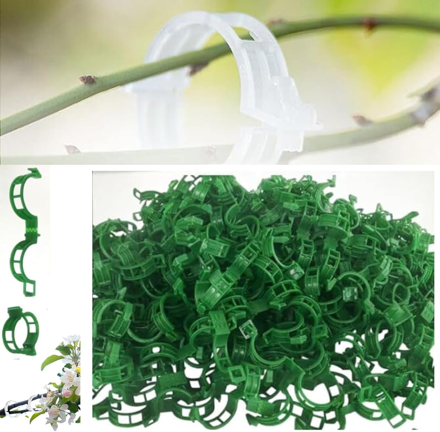 Tomato Clips for String Trellis, Plant Clips for Climbing Plants, Plant ...