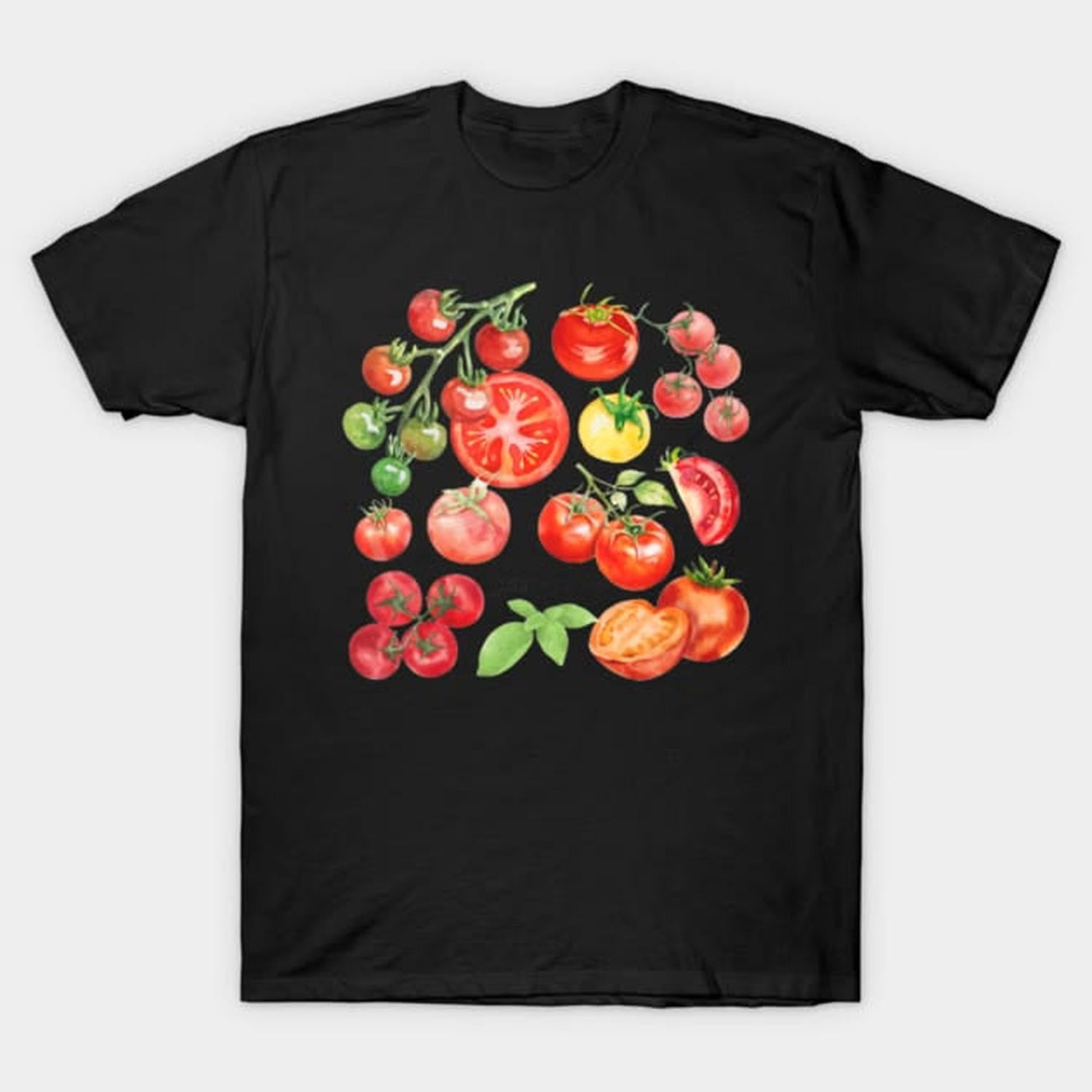 Tomato CottagE1core Clot1hing Fruit ble Garden Picnic TShirt - Walmart.com