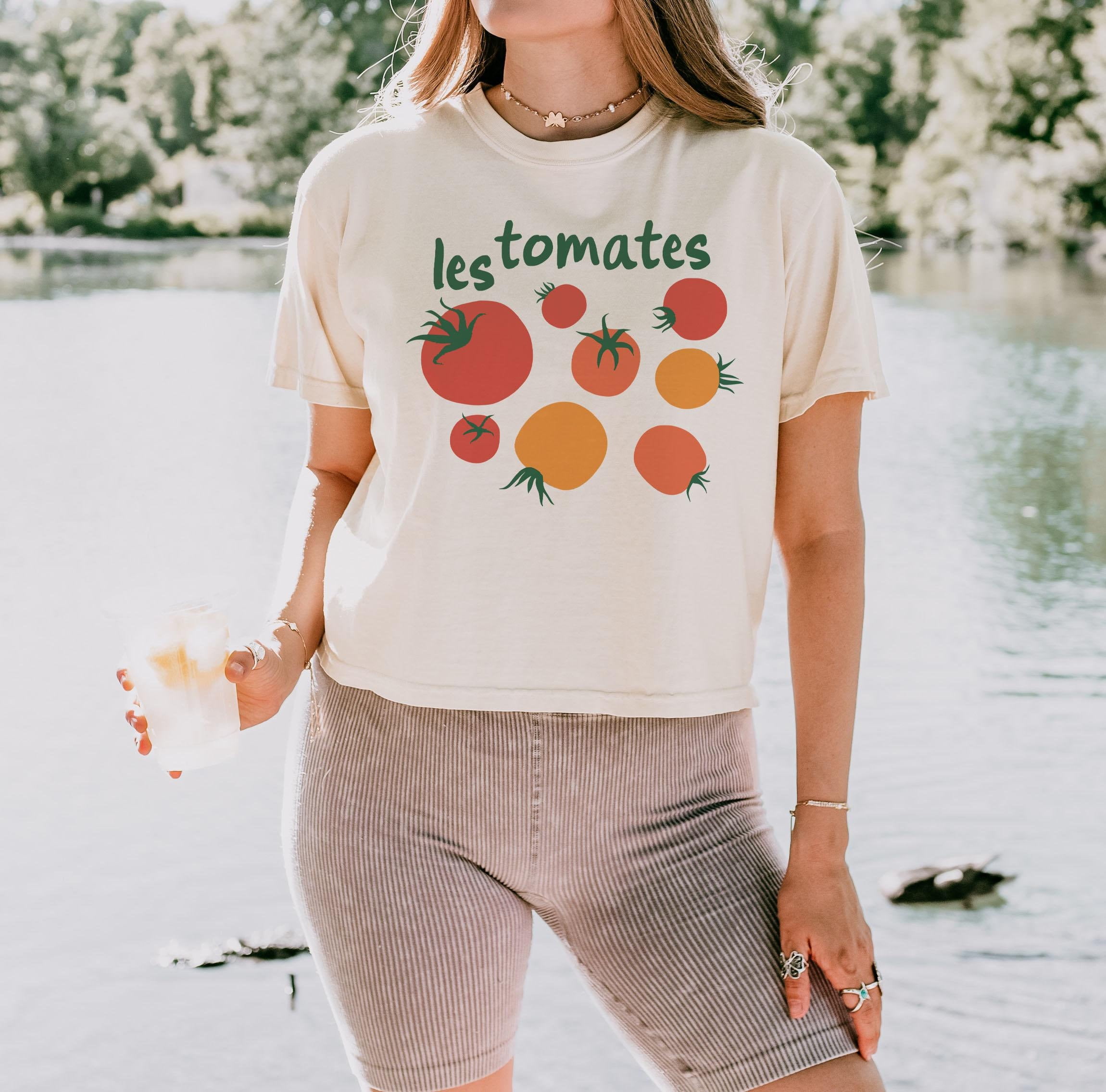 Tomato , French Crops, Tomato Girl Summer, Summer Cropped Tee, Retro ...
