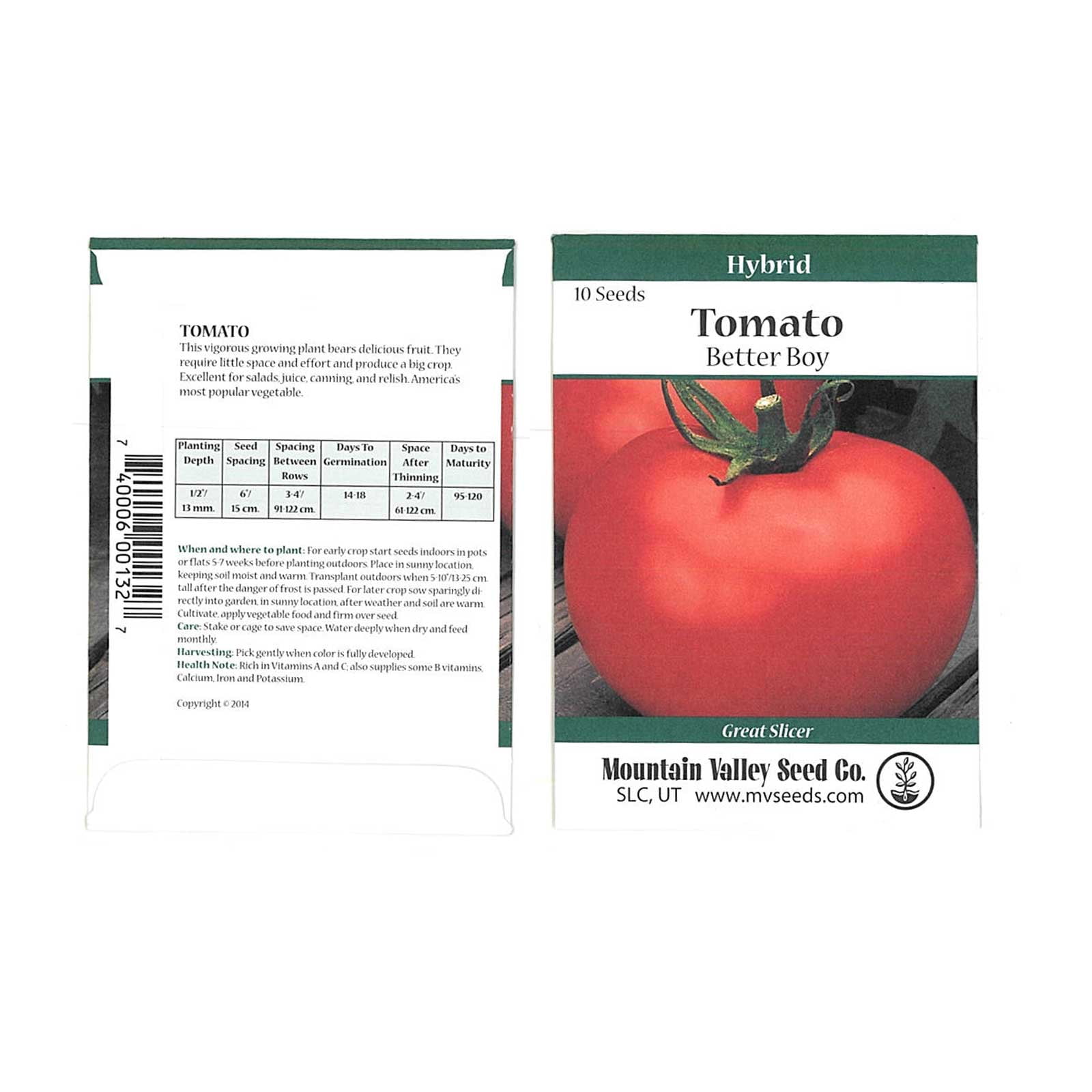 Tomato Garden Seeds - Better Boy Hybrid -10 Seed Packet - Non-GMO ...