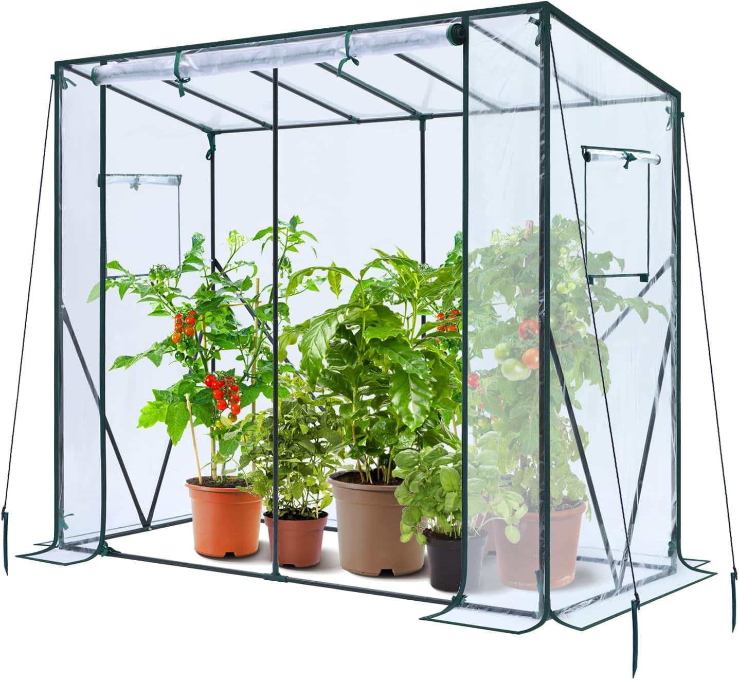 Tomato Greenhouse for Outdoors: Portable Lean to Green House Heavy Duty ...