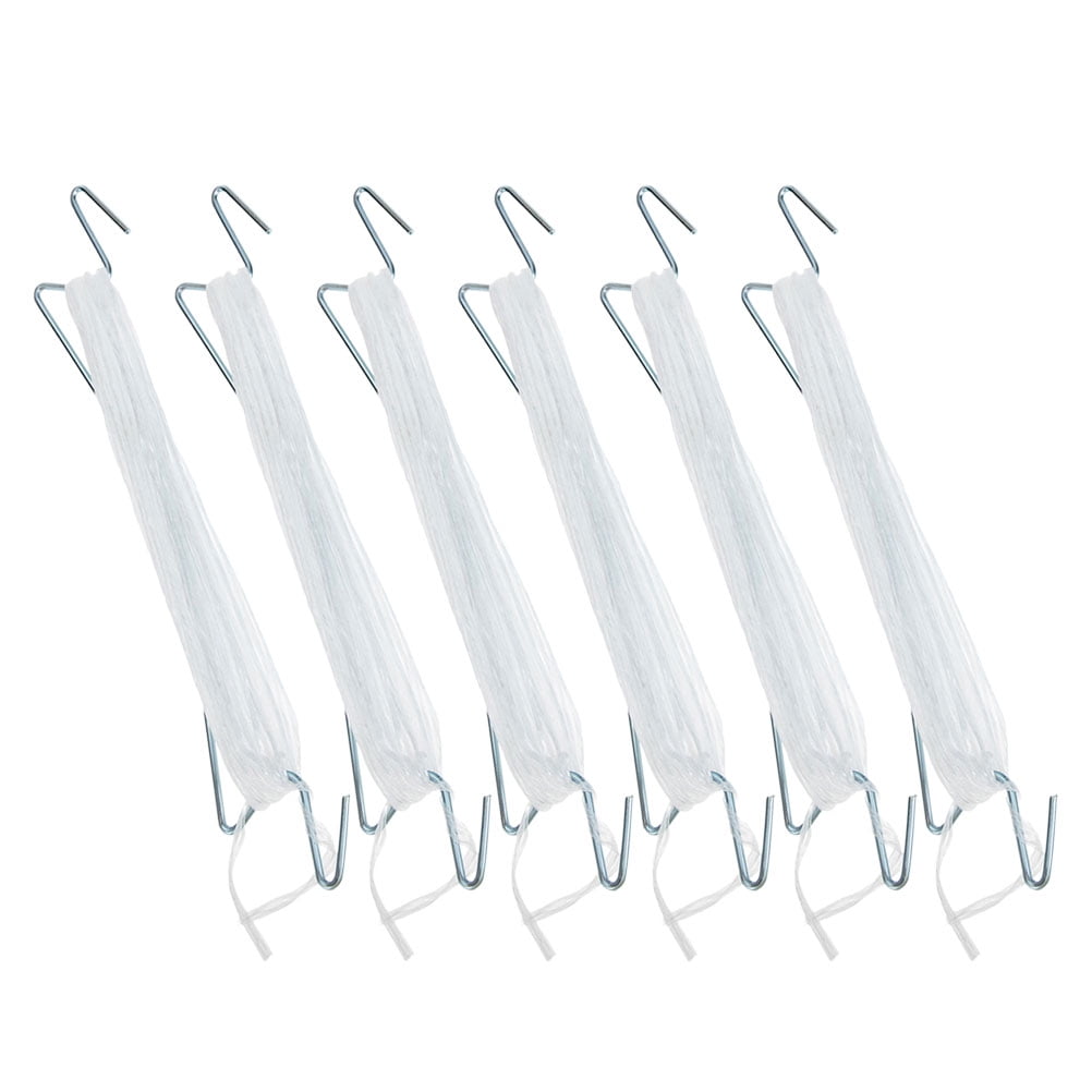 TABLZONE Garden Hooks and Ropes Set White for Plant Vine Support, 6 ...