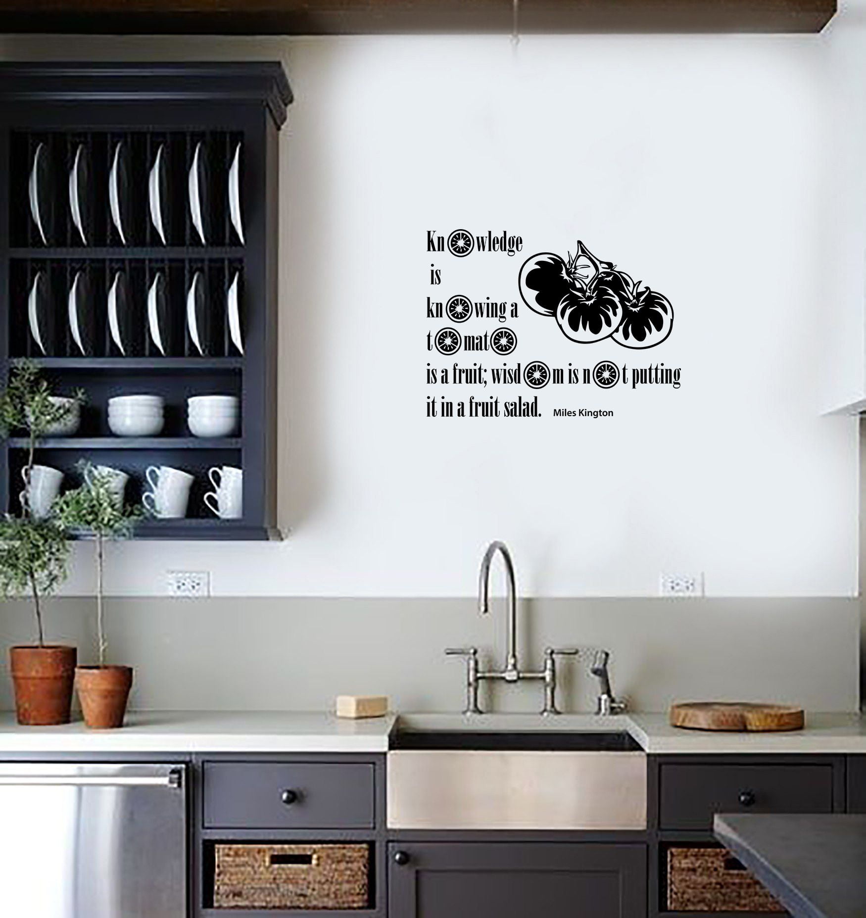 Tomato Is A Fruit Knowledge Wisdom Quote Quotes Wall Sticker Art Decal ...