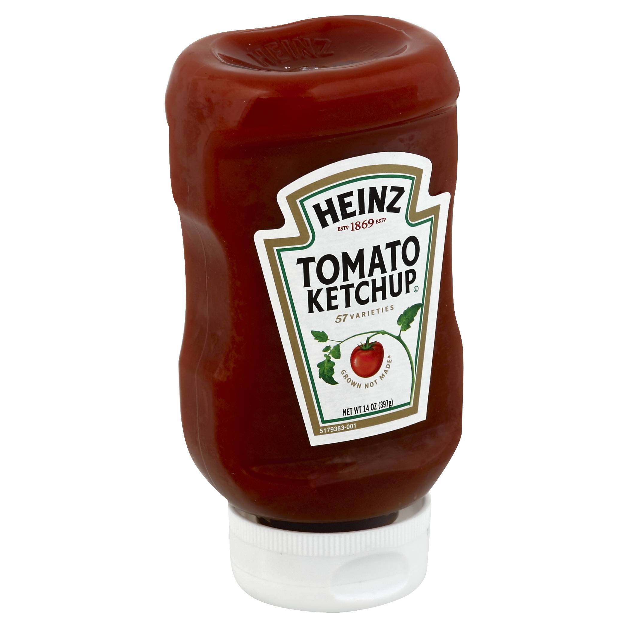 Tomato Ketchup, 14 oz. Forever Full Inverted Plastic Bottle (Pack of 16 ...