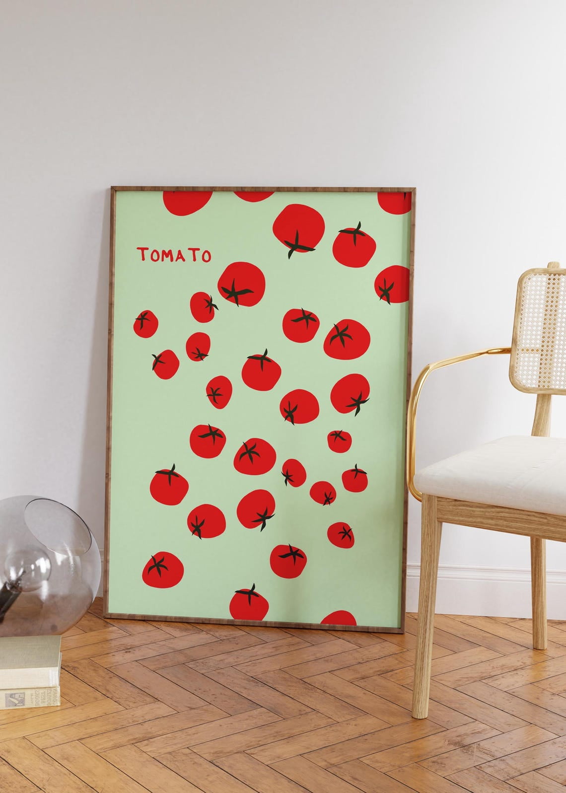 Tomato Kitchen Wall Art Print - Vibrant Red Tomato, Foodie Kitchen ...