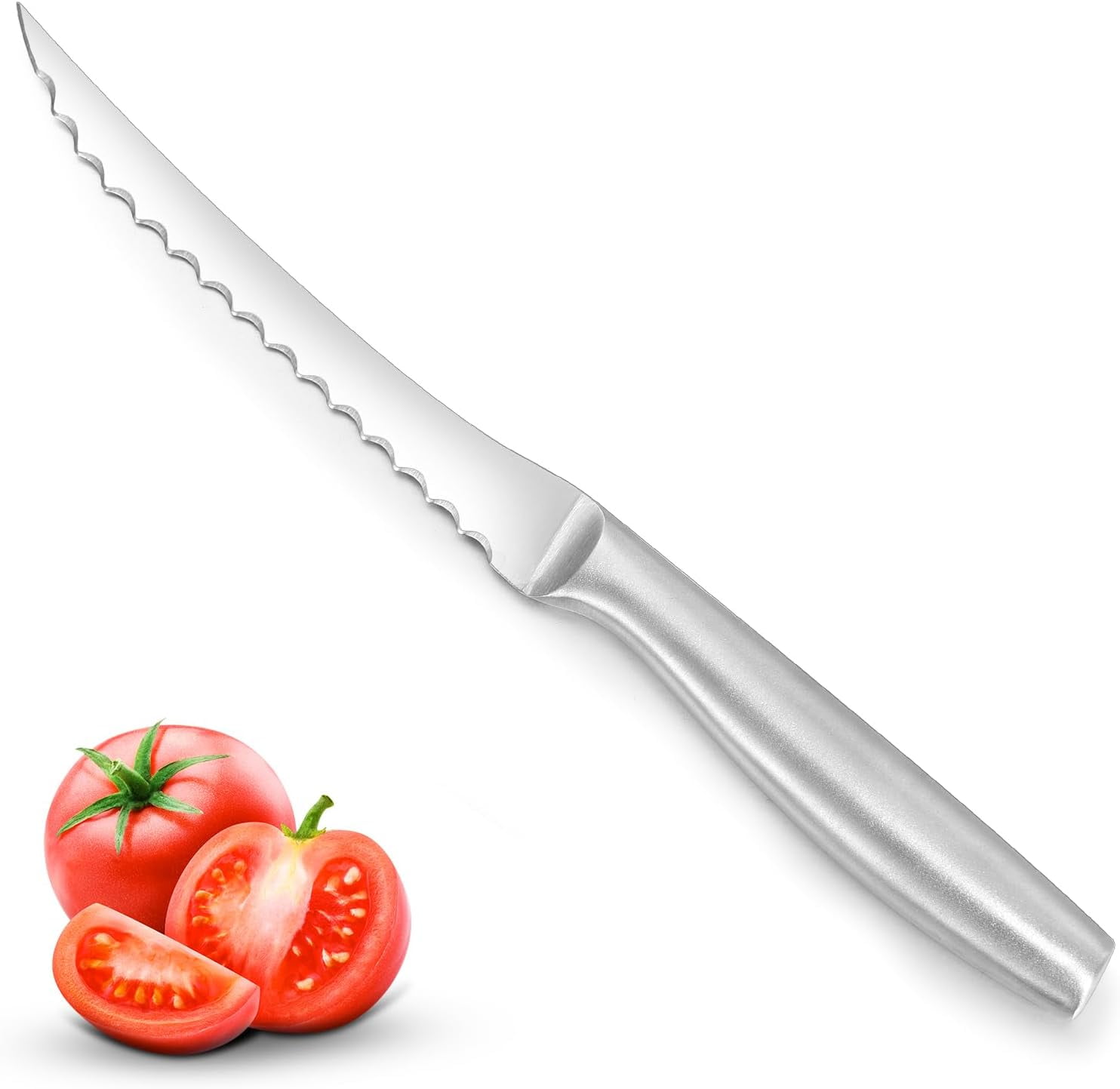 Tomato Knife, Tomato Slicing Knives Serrated Blade from High Carbon ...