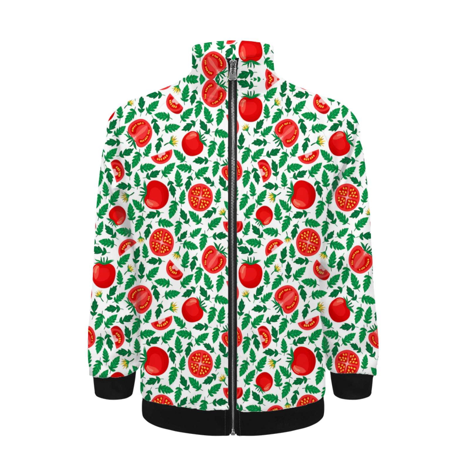 Tomato Pattern Jacket Men's Street Cool Long Sleeves Coat Personality ...